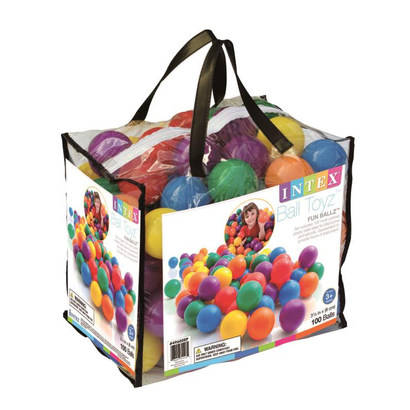 Intex Fun 8cm Ballz 100 Pc - Afterpay Available!