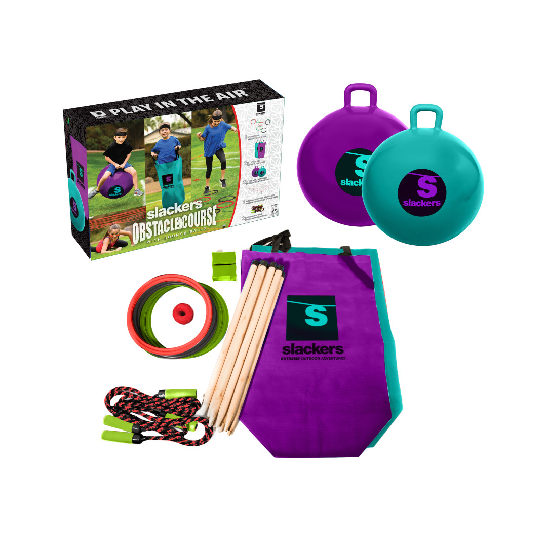 Slackers Ninja Obstacle Course with Bounce Balls - Shop Now!