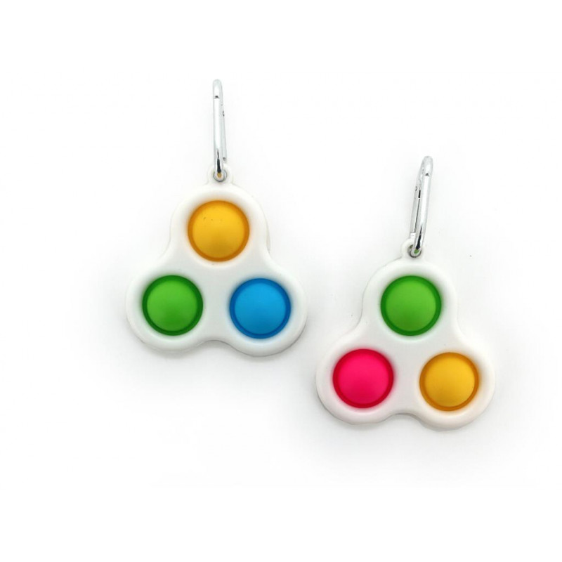 3 Pops Fidget With Clip Assorted - Afterpay Available!