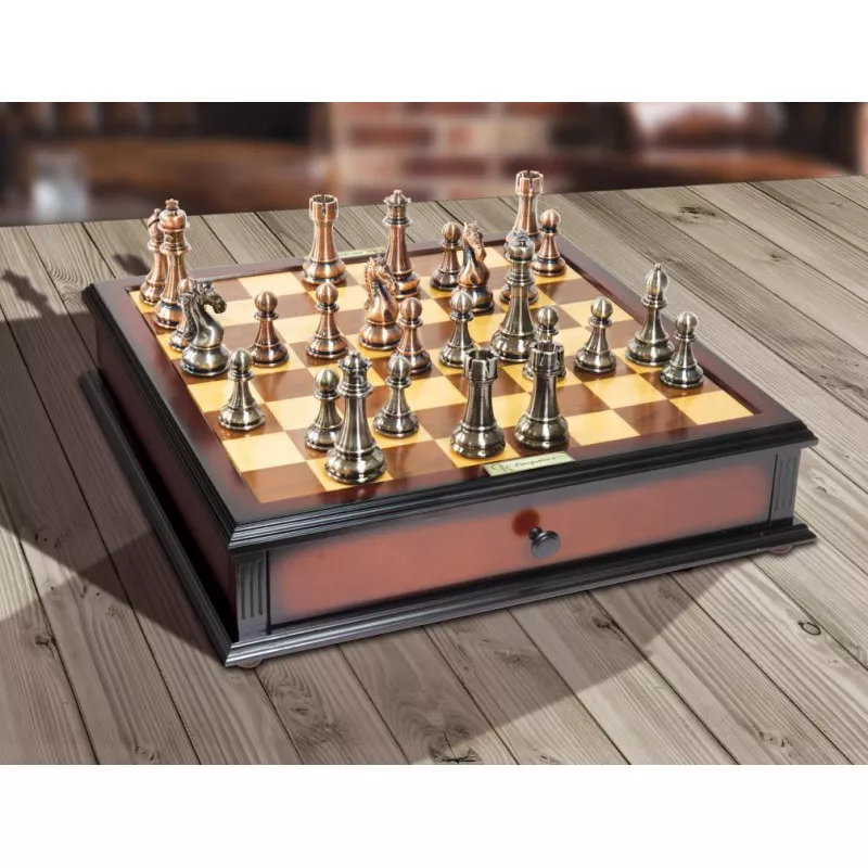 Kasparov Grandmaster Silver & Bronze Chess Set - Afterpay
