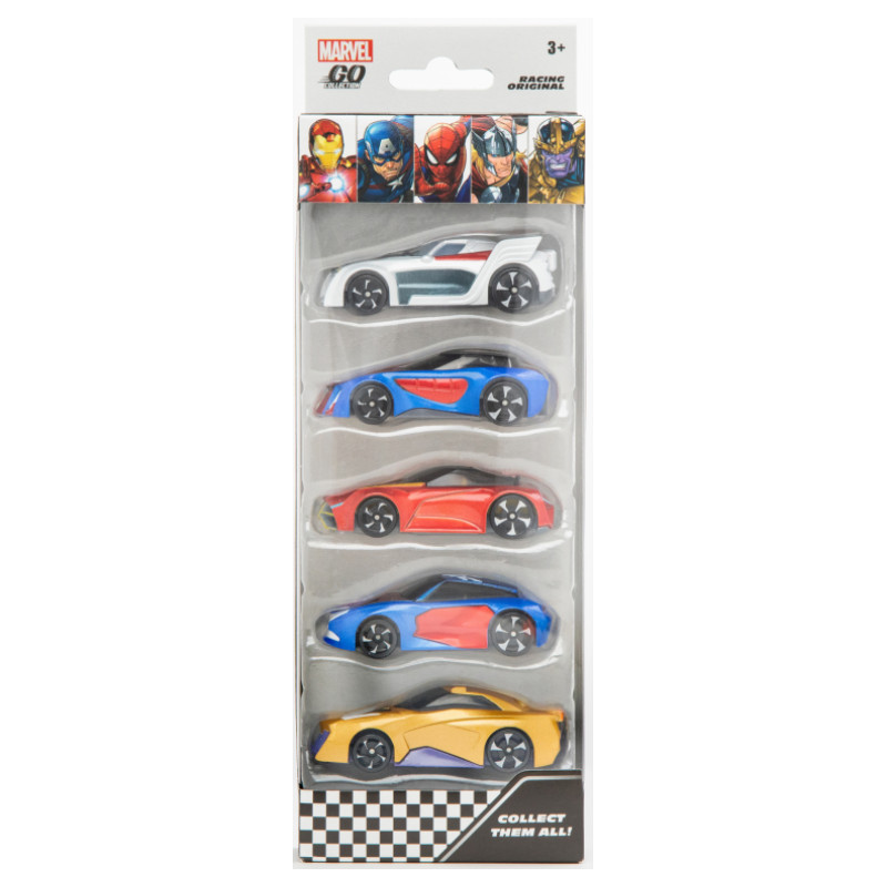 Marvel Go Racing 5 Pk - Afterpay Available!