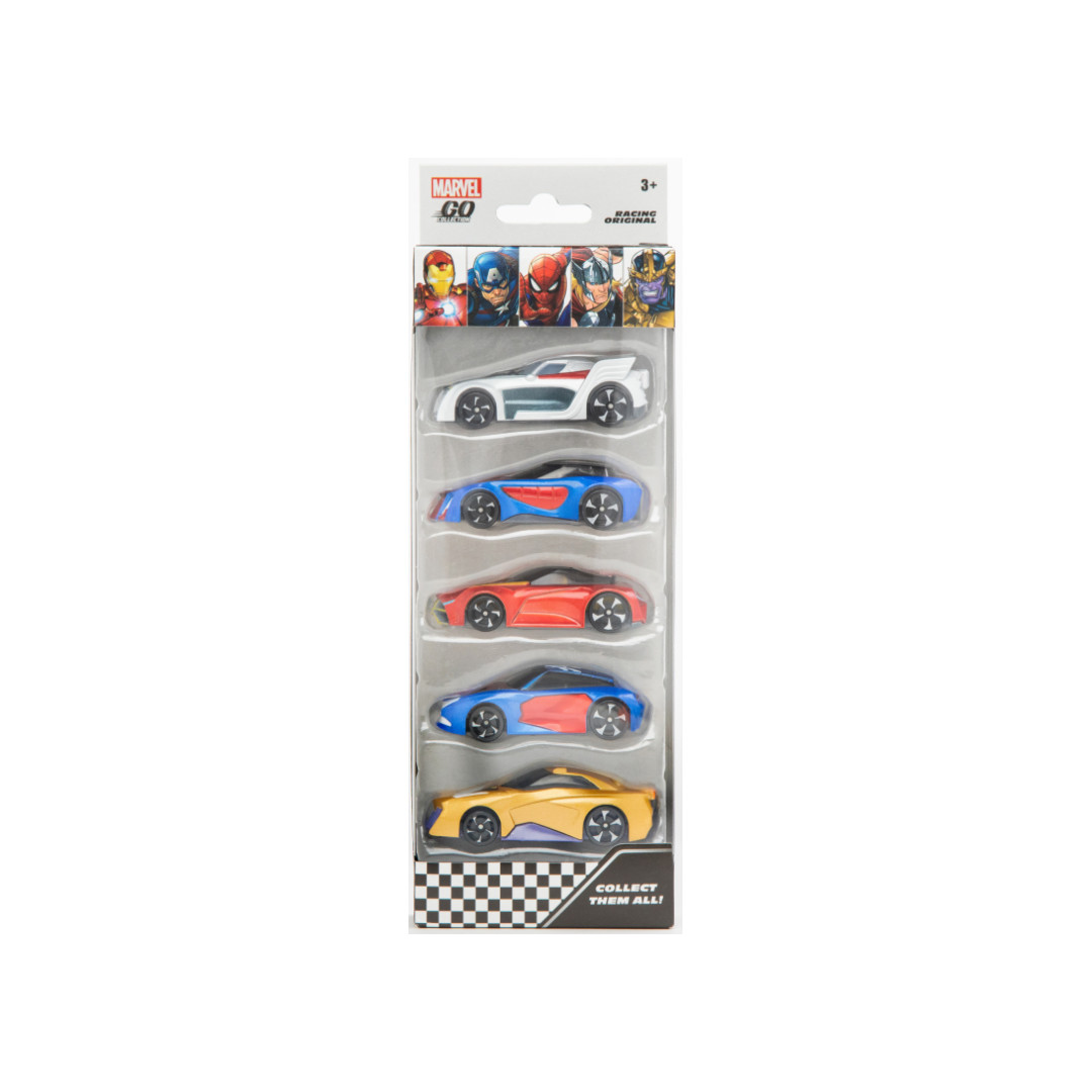Marvel Go Racing 5 Pk - Afterpay Available!