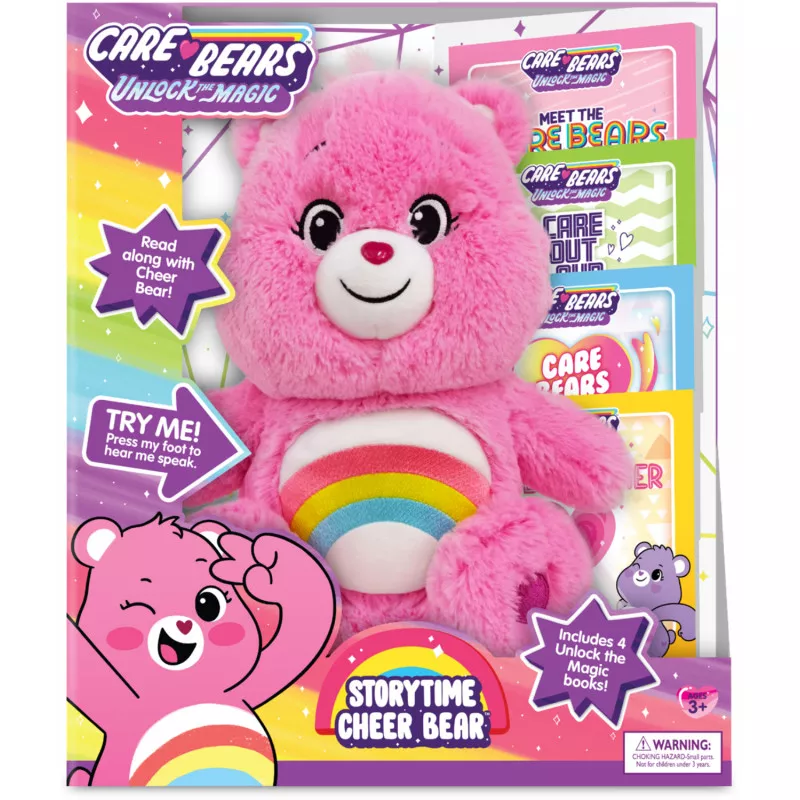 Care Bears Unlock The Magic Storytime Cheer Bear - Afterpay