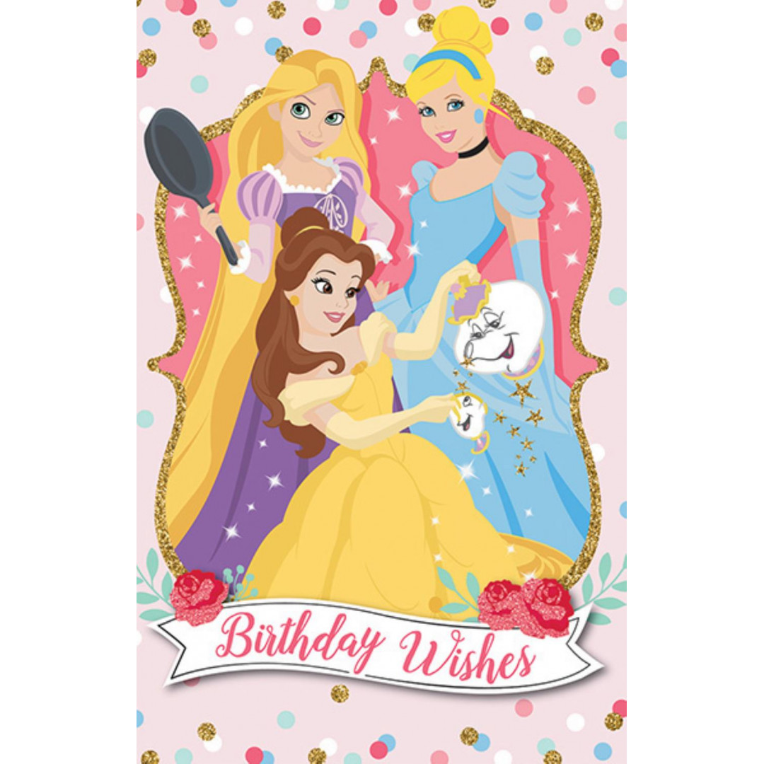 Disney Princess Birthday Card - Shop Now!