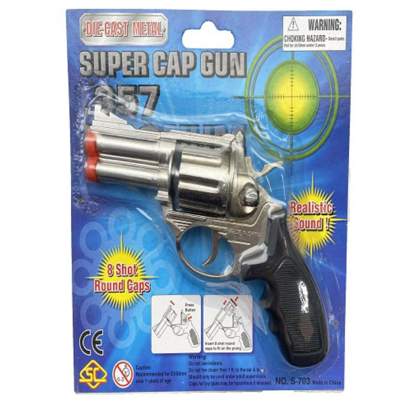 Die Cast 357 Magnum Cap Gun - Afterpay Available!