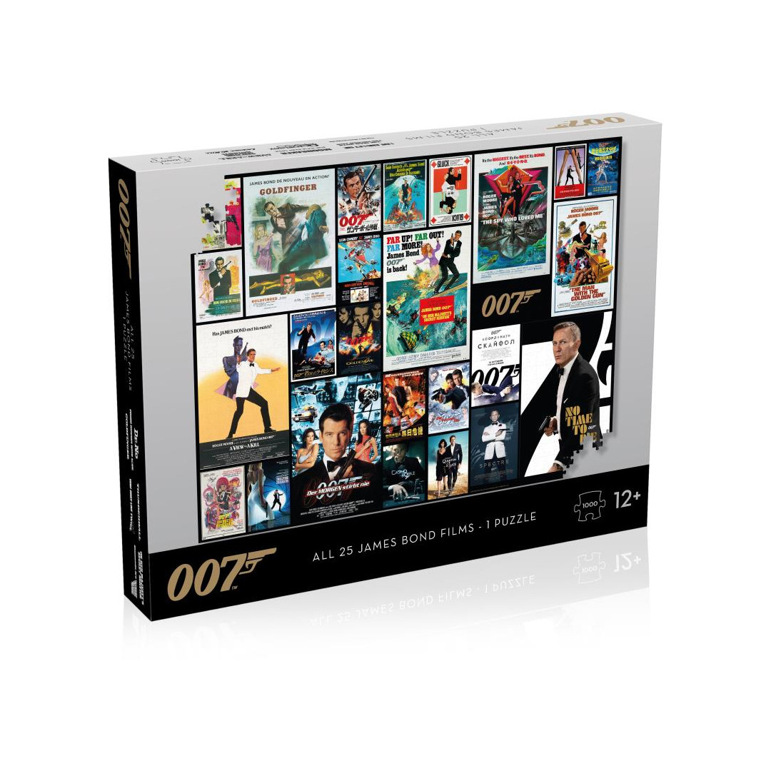 James Bond 007 All Movies Poster -1000 Piece Puzzle