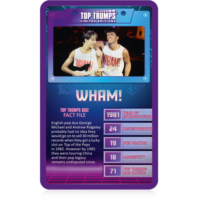 Top Trumps Lets Go Back To The 80s Card Game | Mr Toys Toyworld