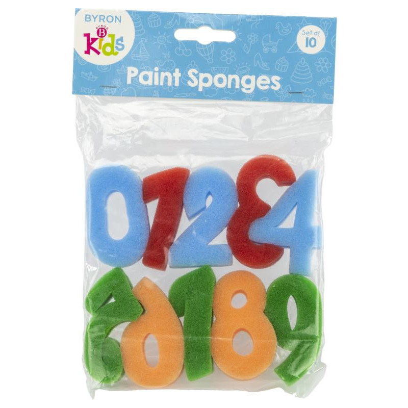 Jasart Byron Kids Sponge Stamps Numbers Set10 | Mr Toys Toyworld