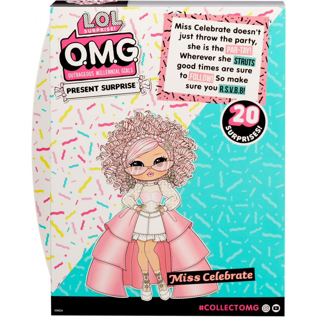 L.O.L. Surprise! OMG Birthday Doll S2 - Miss Celebrate | Mr Toys