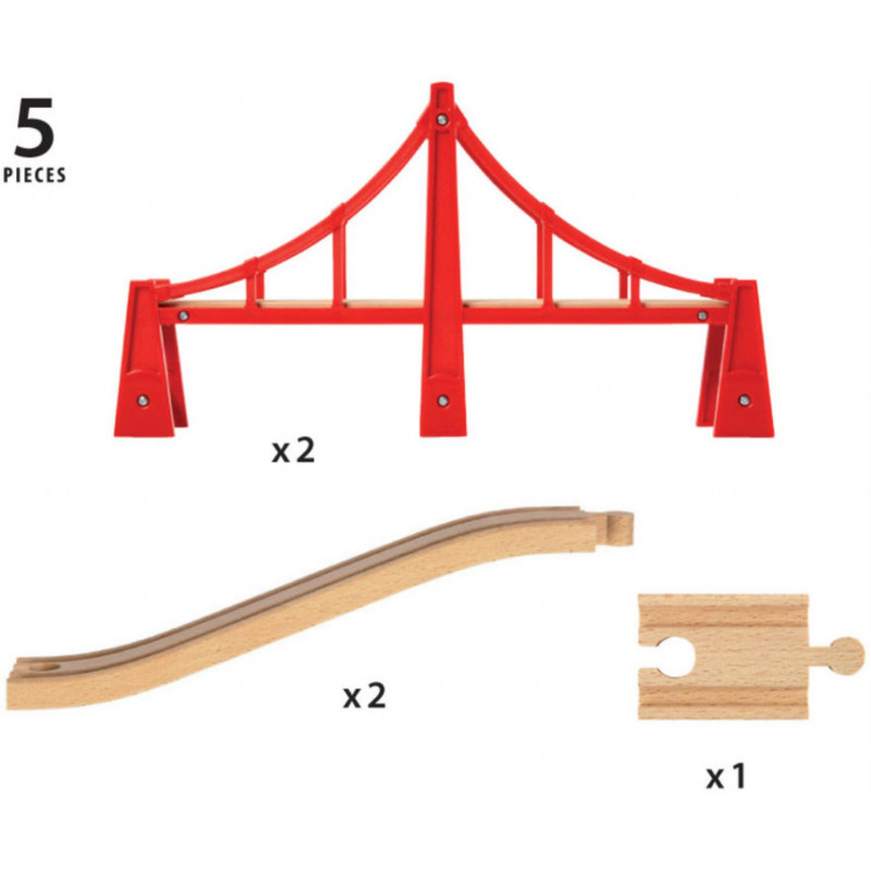 Brio Bridge - Double Suspension Bridge 5 Pcs - Afterpay