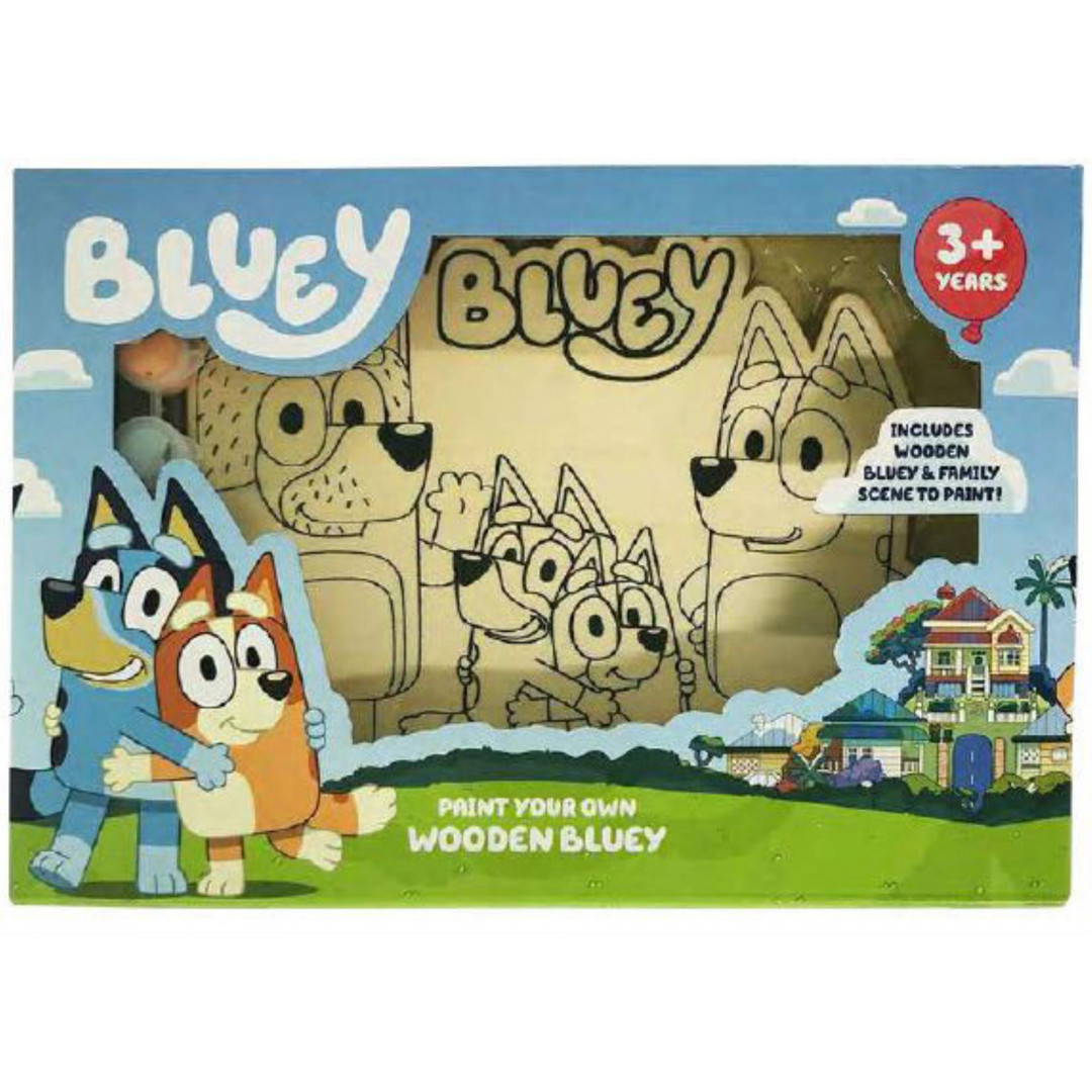 Paint Your Own Wooden Bluey Family | Mr Toys Toyworld