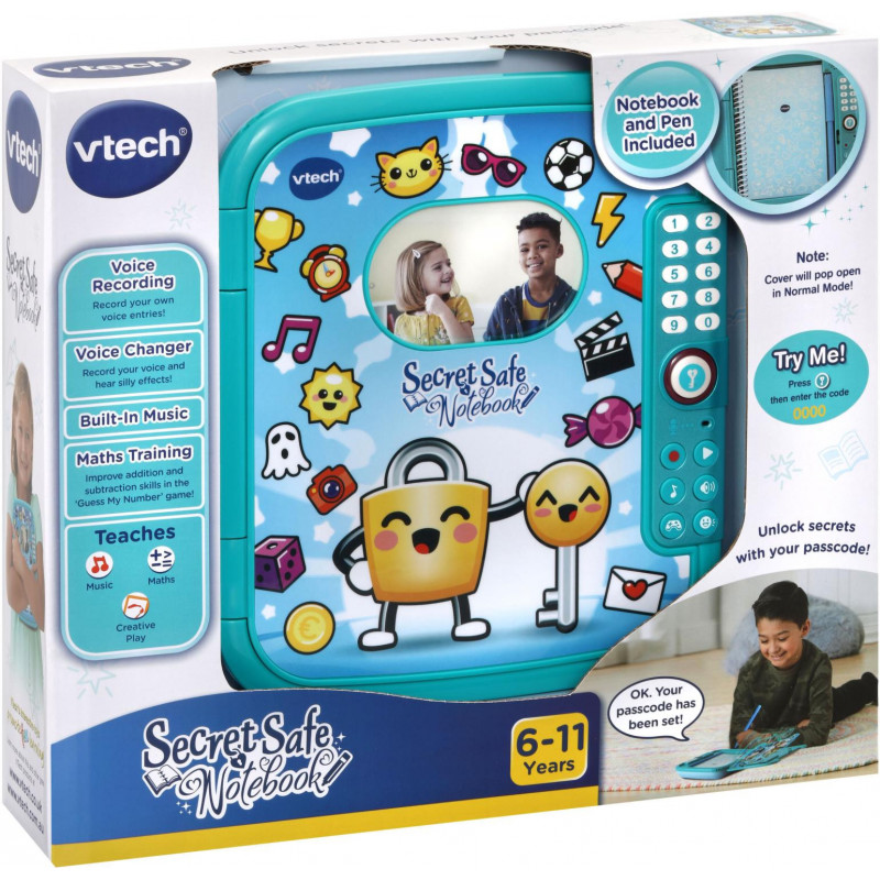 VTech - Secret Safe Notebook Blue - Afterpay Available!