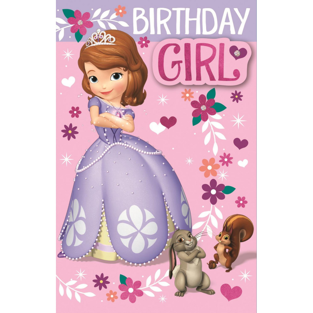 Disney Sofia Arms Crossed Birthday Card | Mr Toys Toyworld