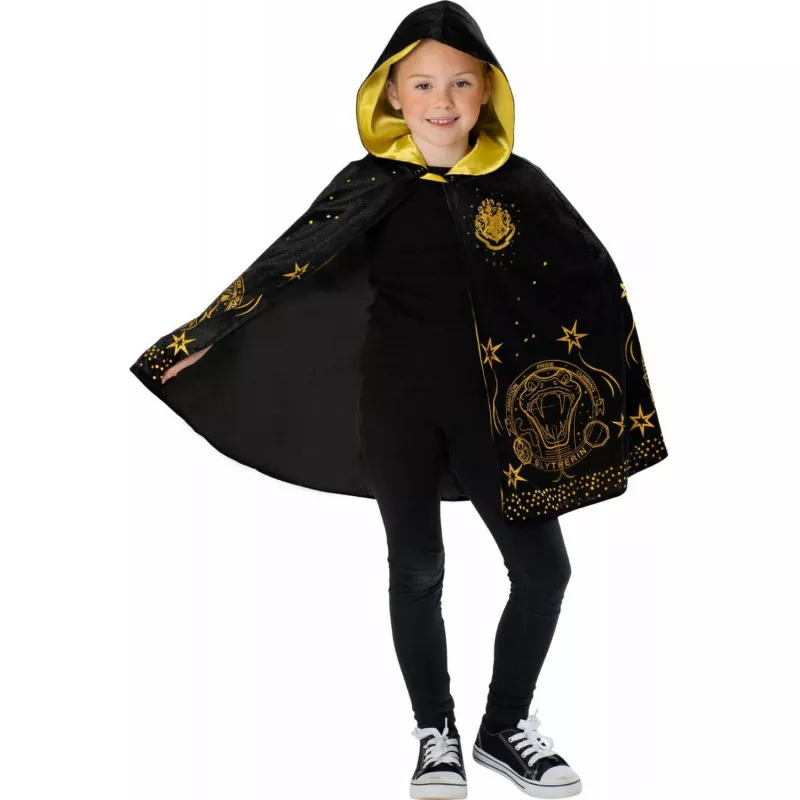 Hogwarts Black & Gold Hooded Robe - Size 6+ - Afterpay