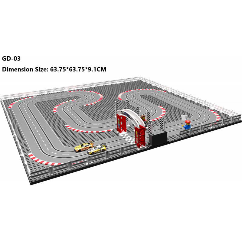 Rusco Build Me 25 Pc. Blocks Slot Car Set - USB Assorted | Mr