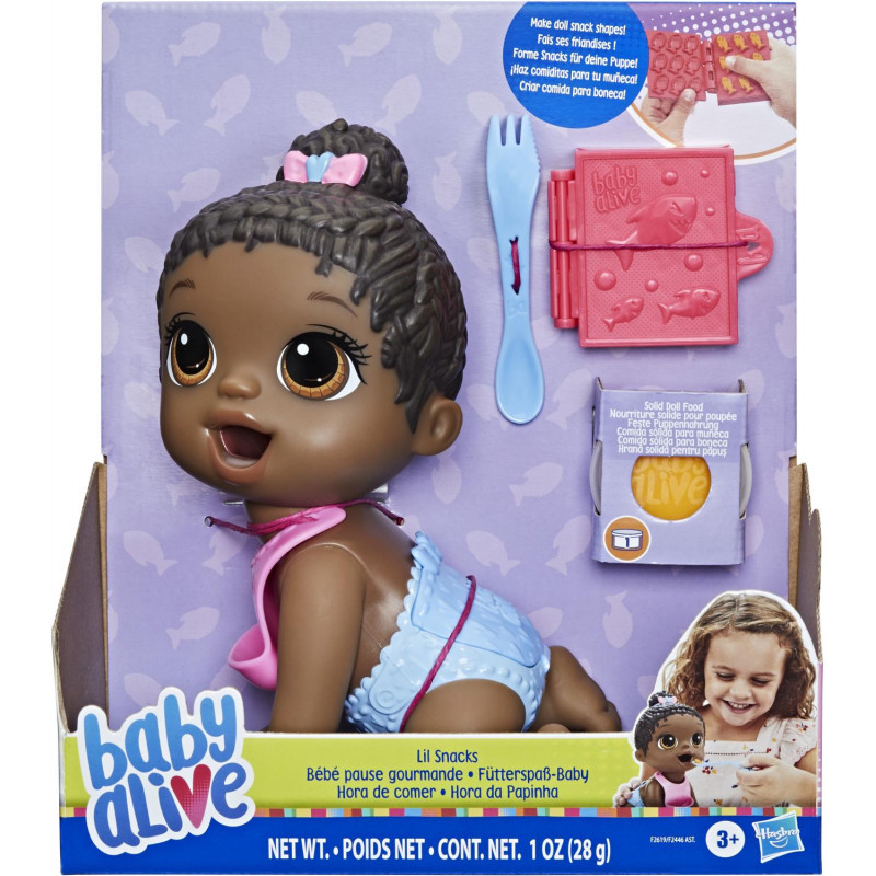 Baby Alive Lil Snacks Black Hair - Shop Now!