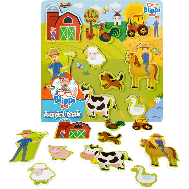 Blippi Wooden Farmyard Puzzle - Afterpay Available!
