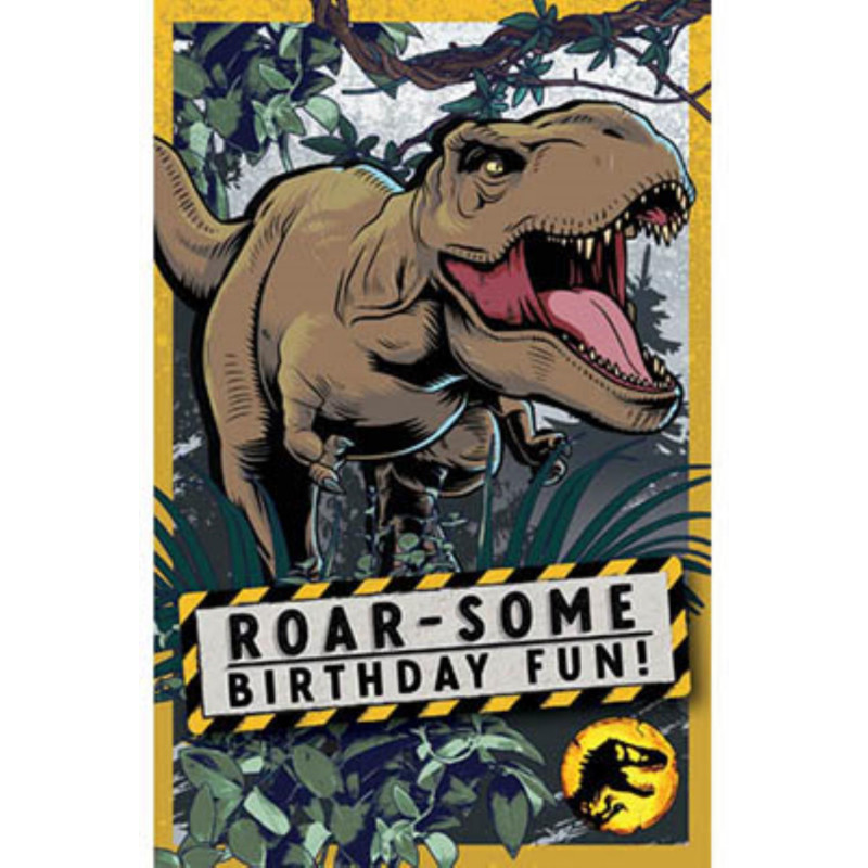 Jurassic T Rex Jungle Card | Mr Toys Toyworld