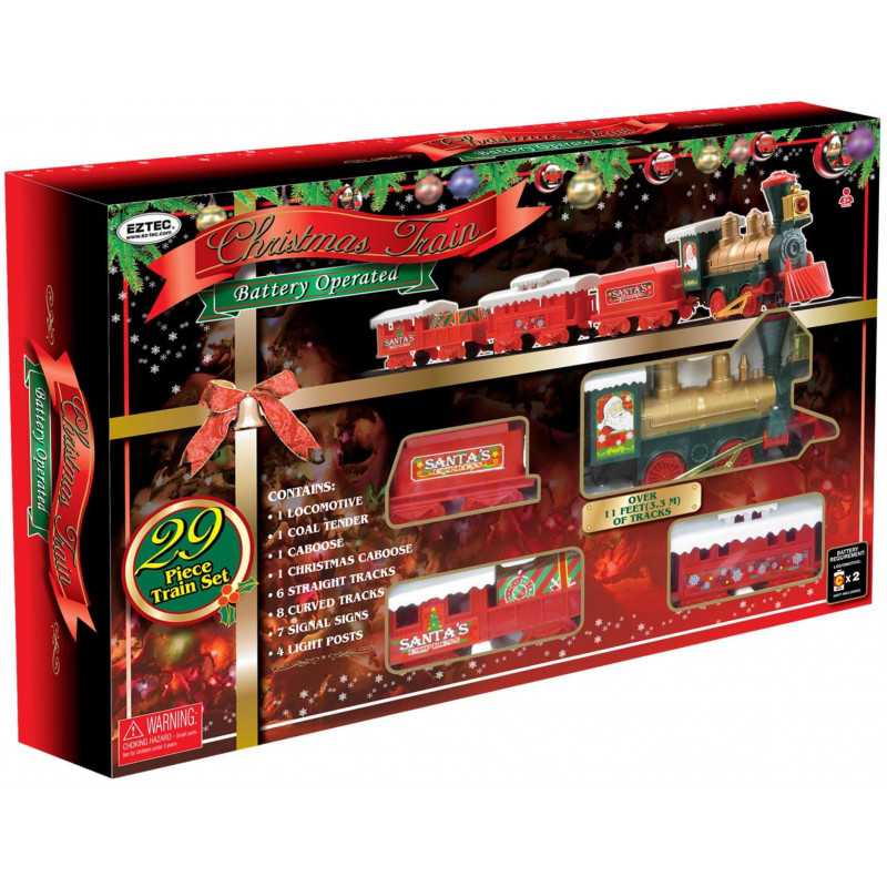 Battery Operated Christmas Train HO Gauge - Afterpay