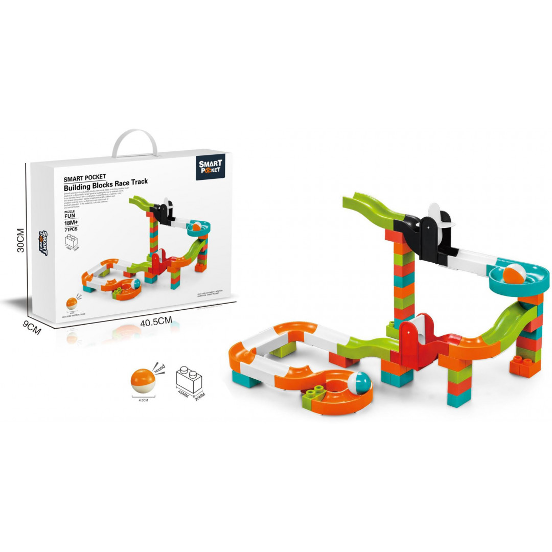 71 Pc Building Block Race Track - Afterpay Available!