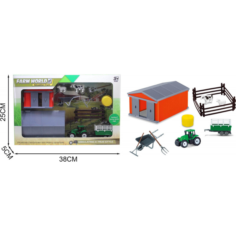 Farm World With Barn & Tractor Set - Afterpay Available!