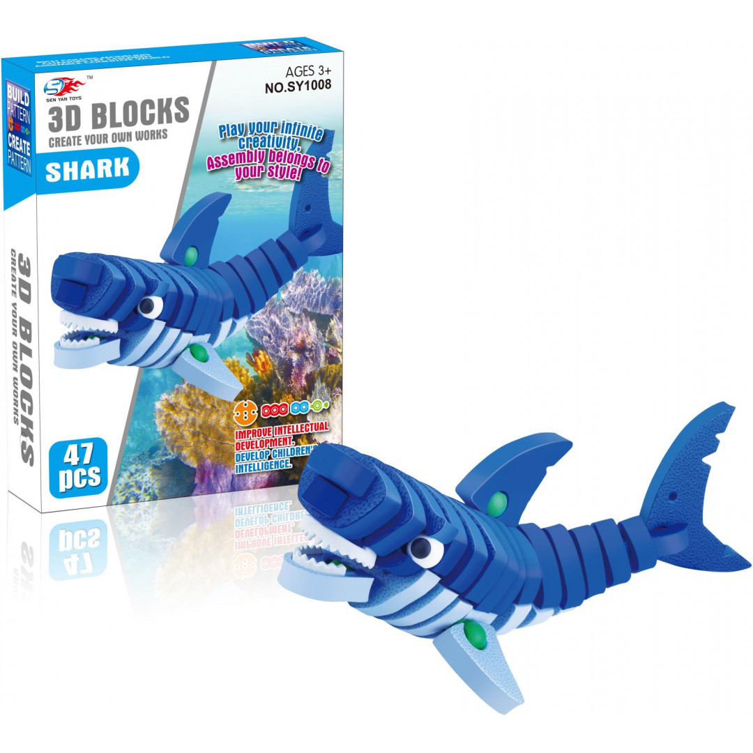 3D EVA Blocks Shark - Afterpay Available!
