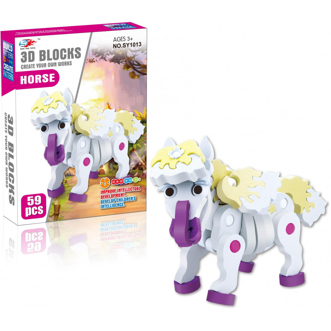 3D EVA Blocks Horse - Afterpay Available!