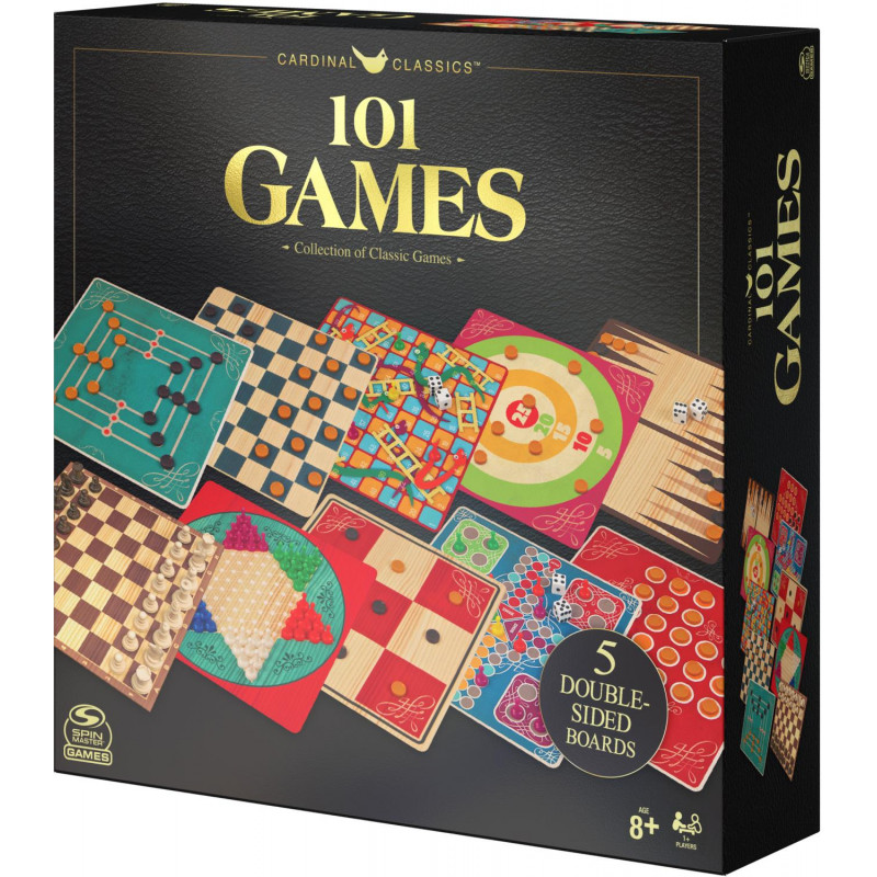 Classic Wood 101 Games Black & Gold - Afterpay Available!