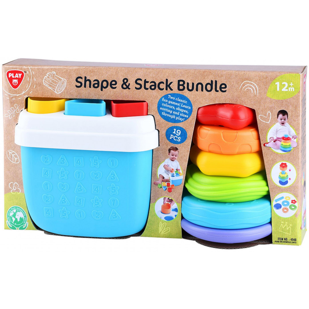 Bio-Based Plastic - Shape & Stack Bundle - 19 Pcs - Shop