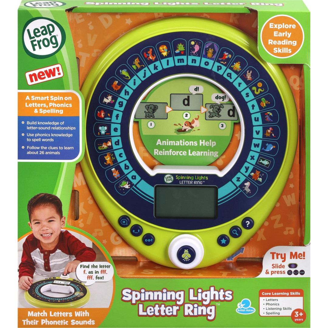 Spinning Lights Letter Ring - Afterpay Available!