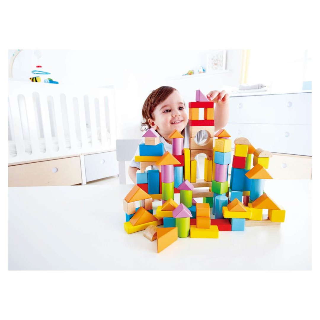 Hape 101Pc Beech Wooden Blocks - Afterpay Available!