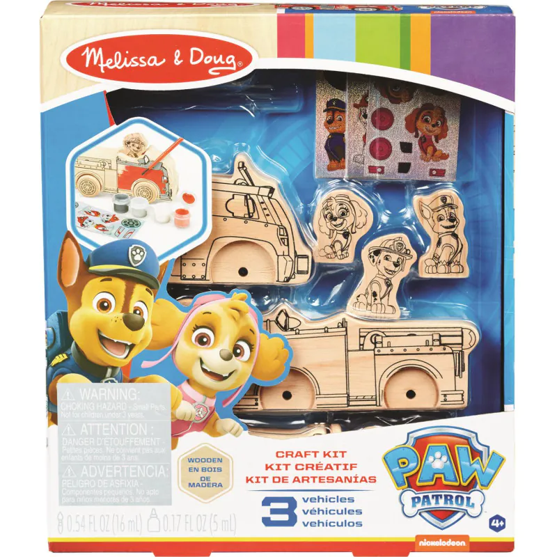 Melissa & Doug Paw Patrol - Dyo Wooden Vehicles Craft Kit | Mr