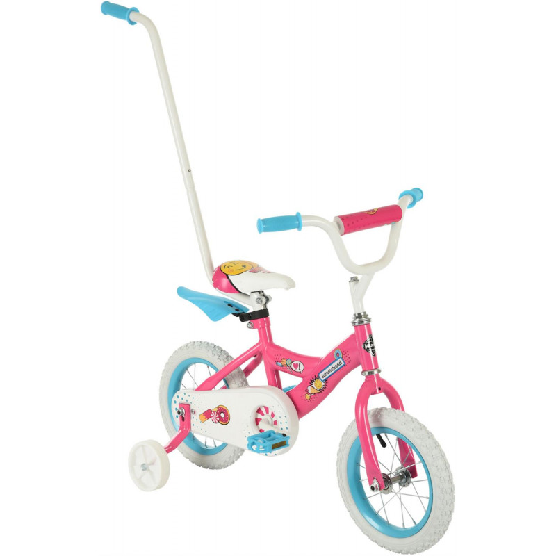 Huffy - Summerland 12in/ 30cm Girls With Parent Handle Bike | Mr