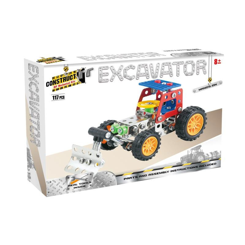 Construct It Kit - Excavator - 117 Pces | Mr Toys Toyworld