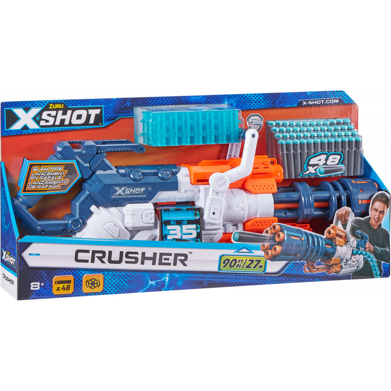 Zuru X-Shot Excel Crusher With 48 Darts And Dart Belt