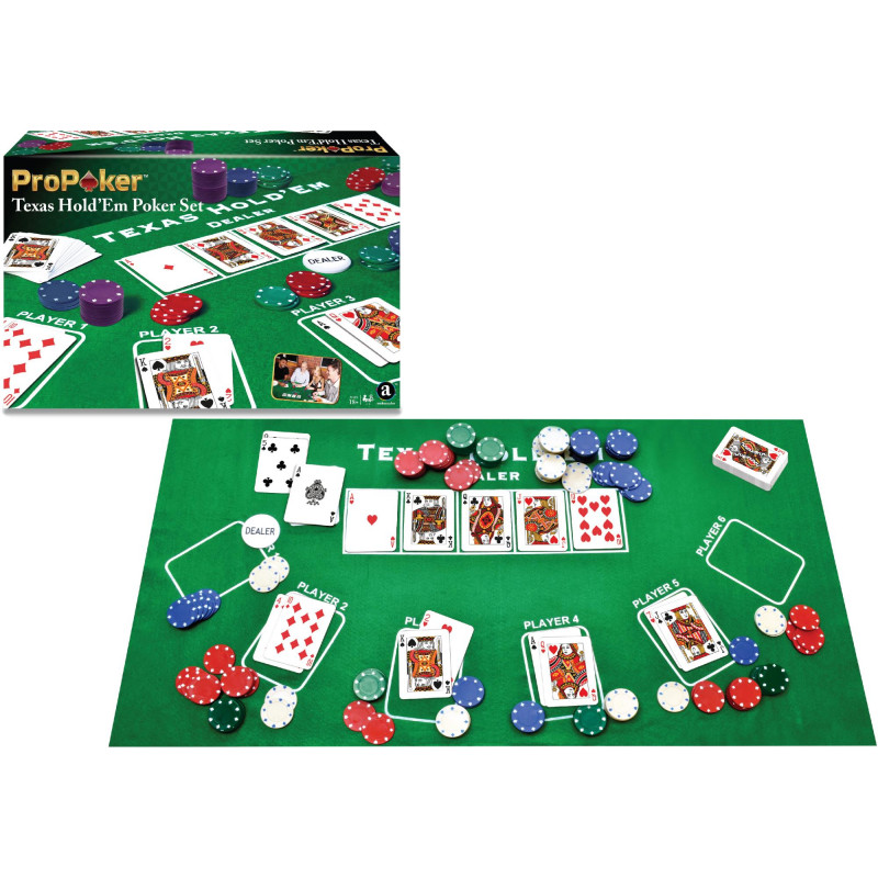ProPoker 200 Poker Chips With Felt Mat | Mr Toys Toyworld