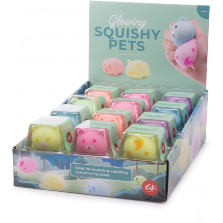 Glow In The Dark Squishy Pets Asst - Afterpay Available!
