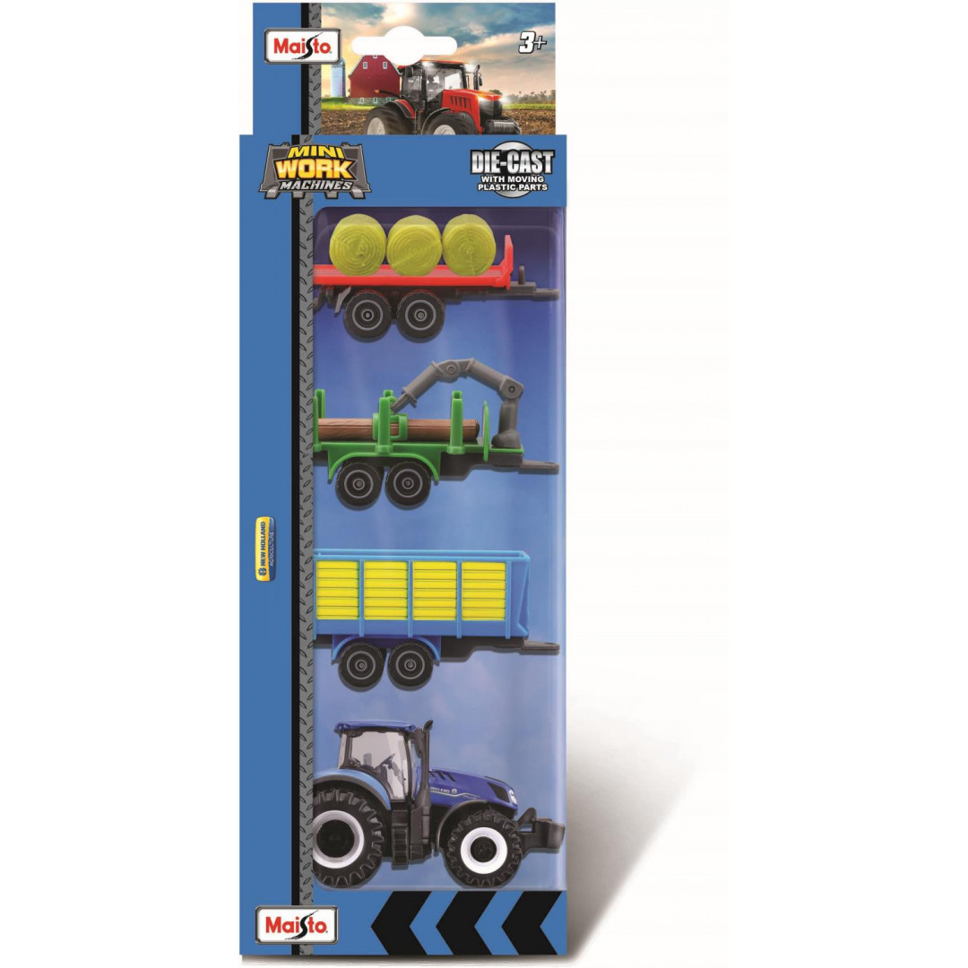 Mini Work Machines Farm 4-Pack Assorted - Afterpay