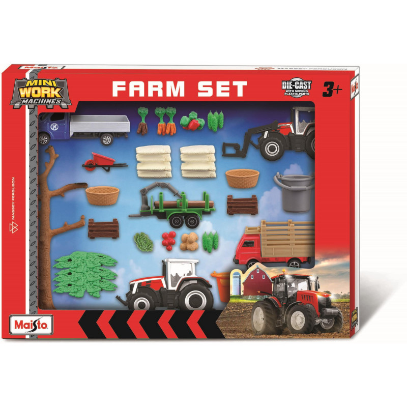 Mini Work Machines Super Farm Play Set Assorted - Afterpay