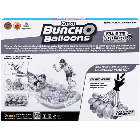 Zuru Bunch O Balloons Water Slide With 100 Neon Water