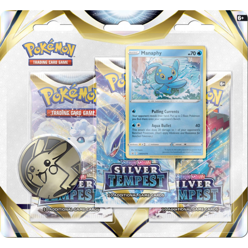Pokemon TCG Sword and Shield 12- Silver Tempest Three Booster
