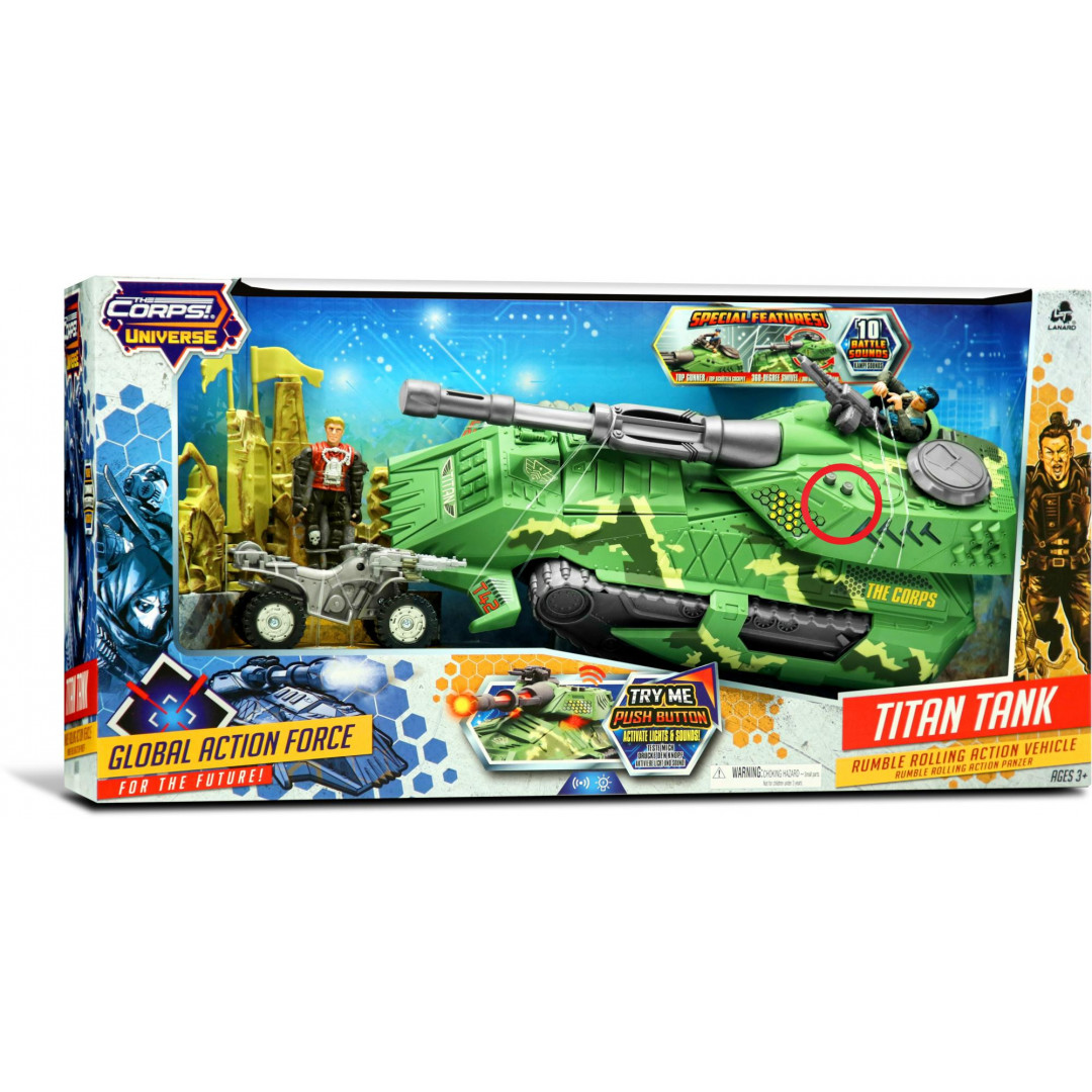 The Corps! Universe - Light & Sound Titan Tank | Mr Toys Toyworld