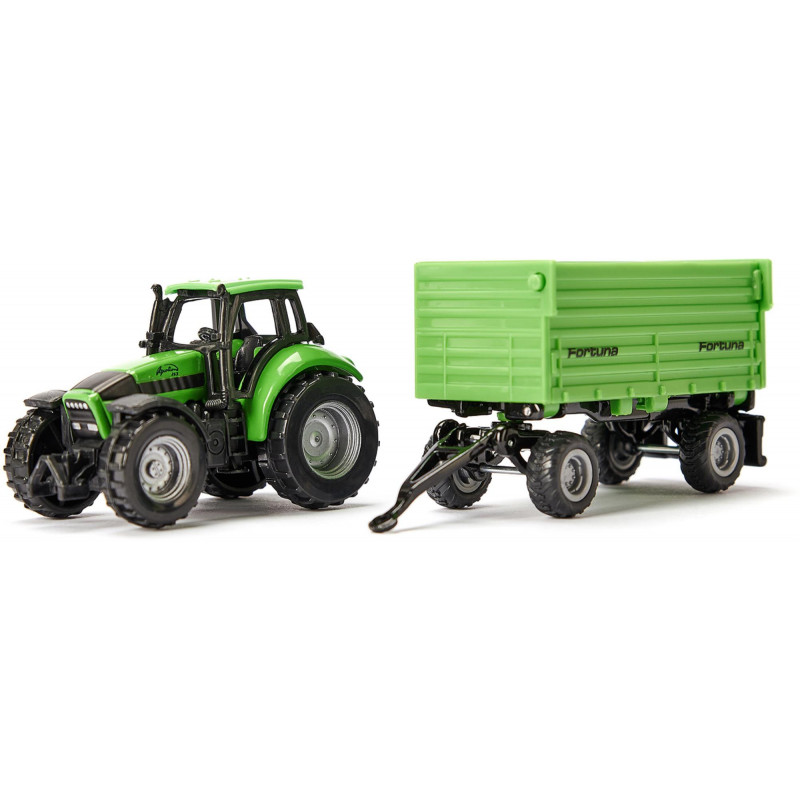 Siku - Deutz-Fahr With Fortuna 4-Wheel-Trailer - Afterpay