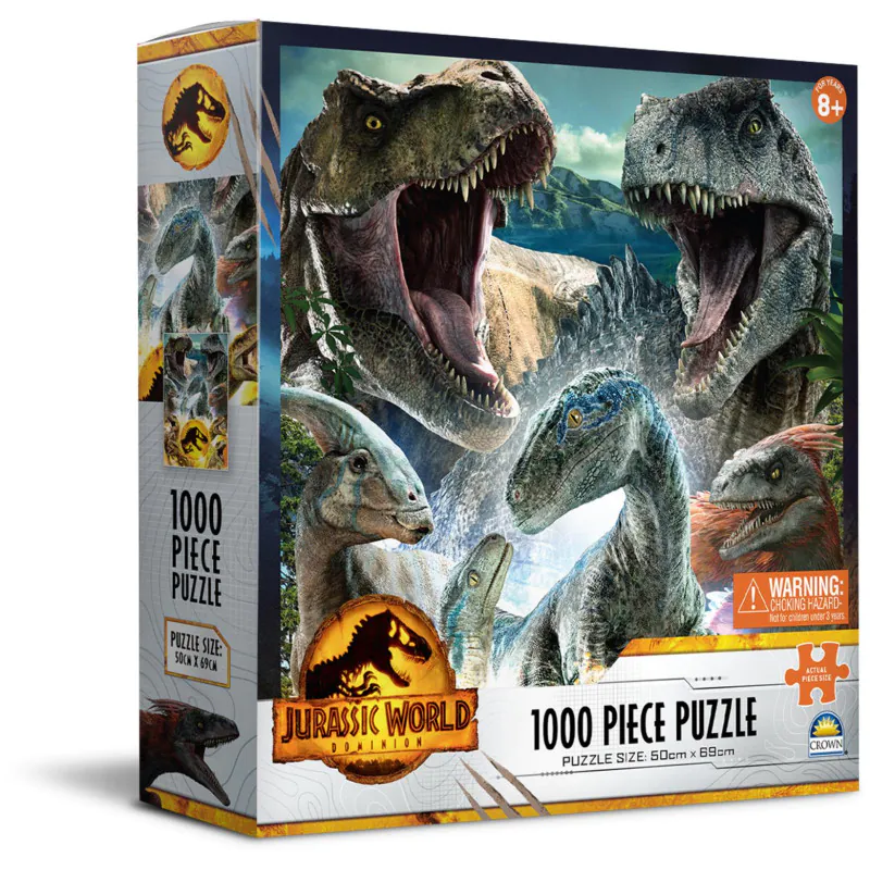 Jurassic World: Dominion 1000Pce Crown Puzzle Assorted