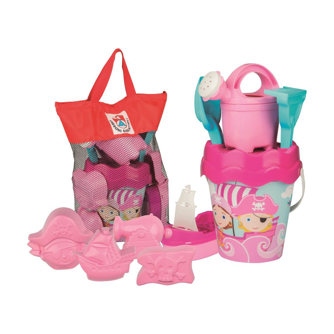 Pirate Set With Bucket And Mesh Bag Pink - Afterpay