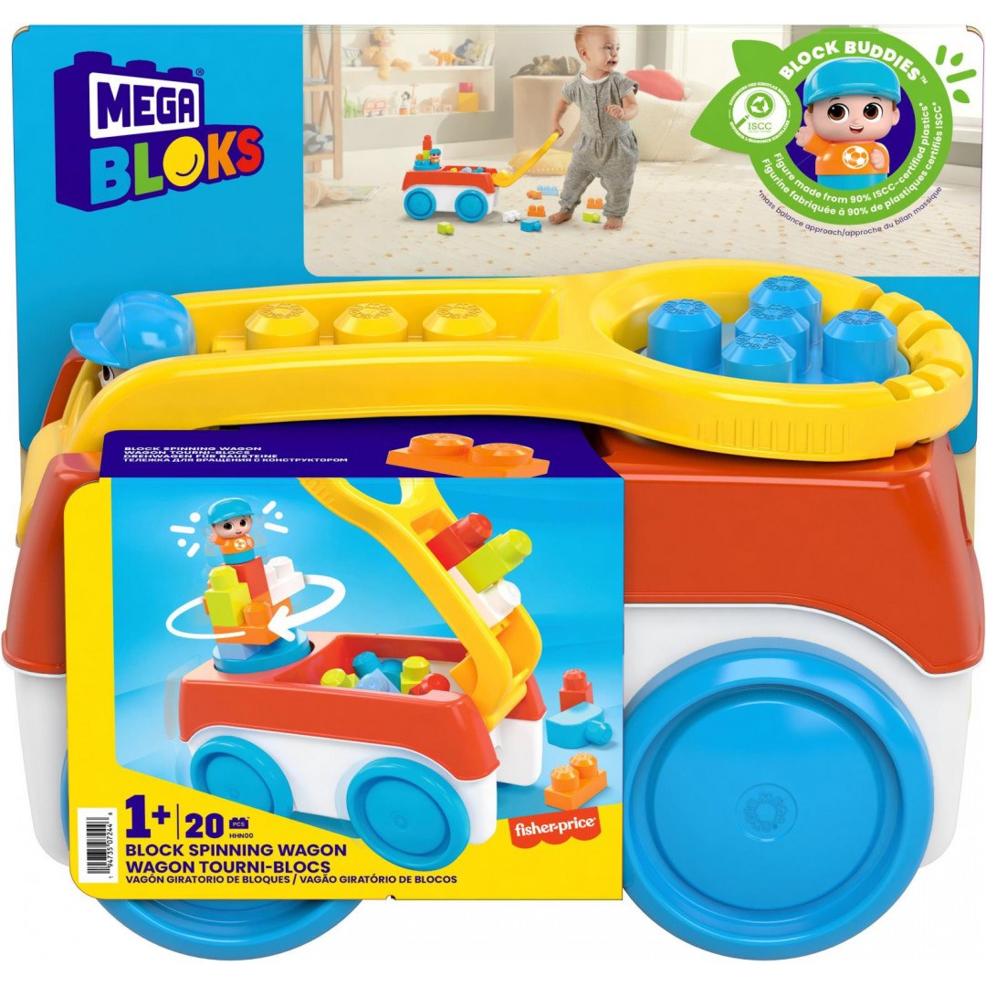 Mega Bloks Block Spinning Wagon - Afterpay Available!