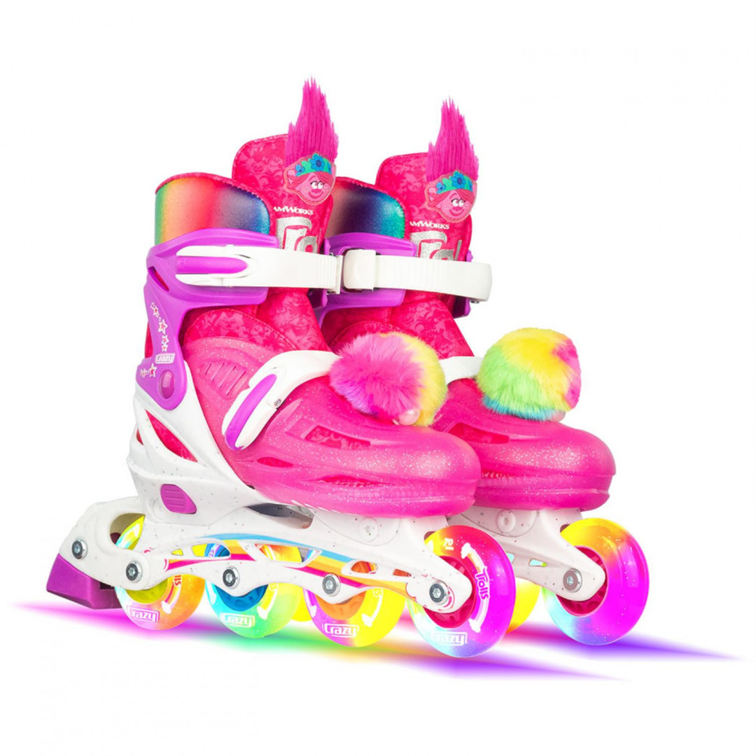Trolls - Poppy Size Adjustable Inline Skates Small J11-1