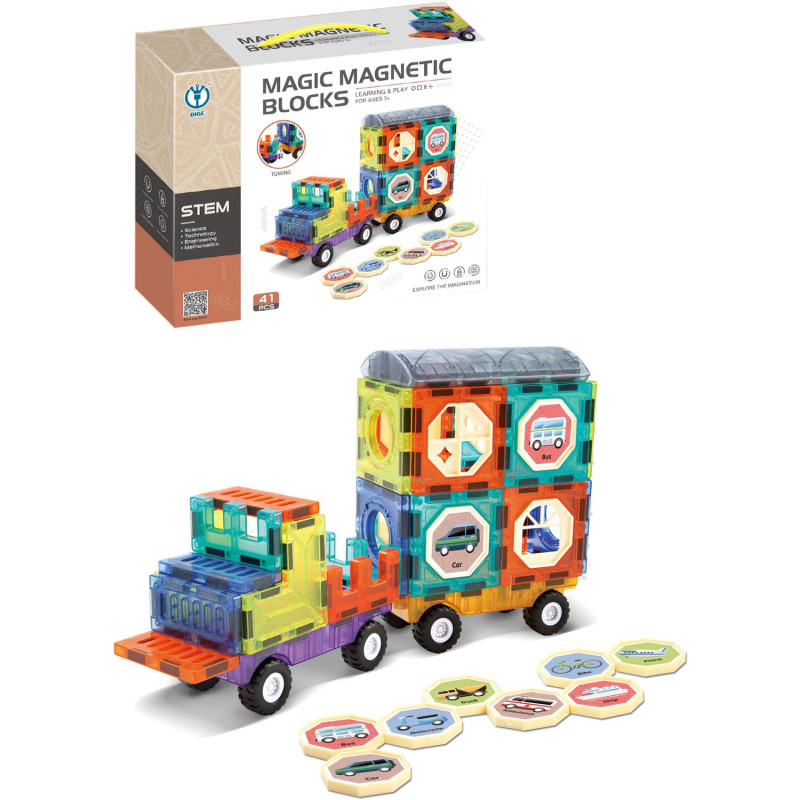 41 Pcs Magic Magnetic Block Set - Afterpay Available!