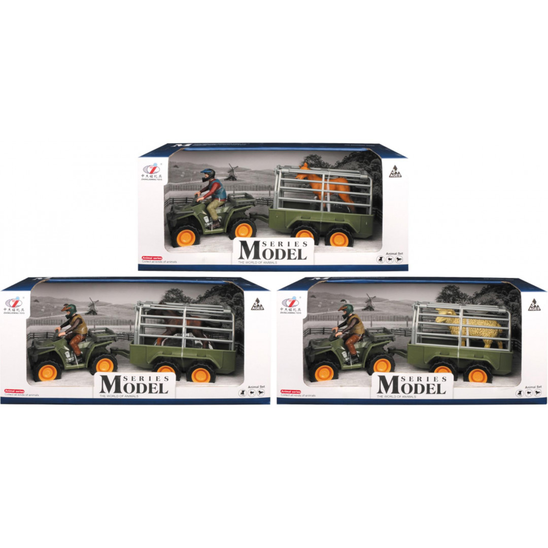 Farm Quad And Trailer Set 3 Styles Assorted - Shop Now!