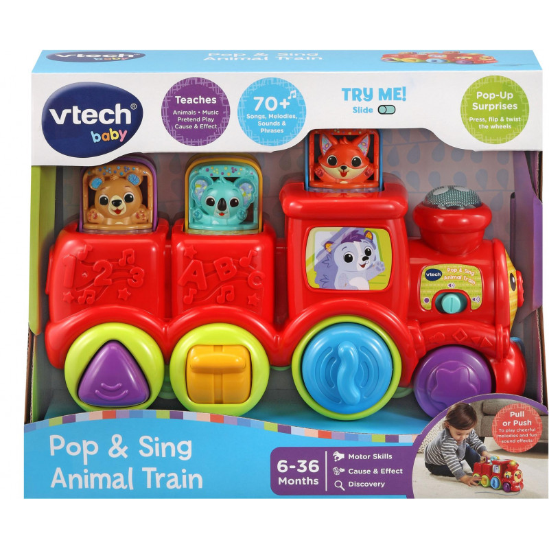 Pop & Sing Animal Train | Mr Toys Toyworld